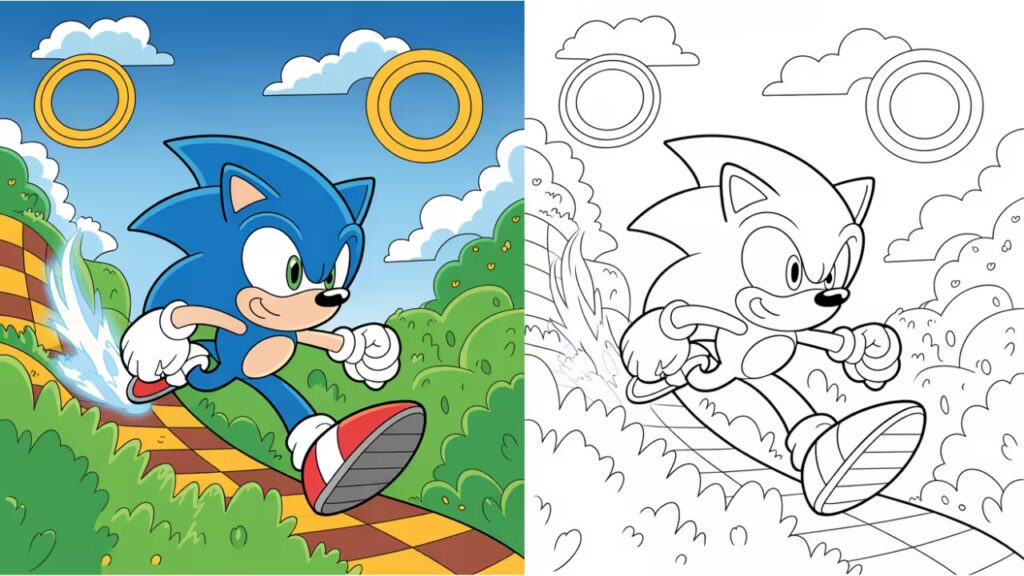 50+ Sonic Coloring Pages: Free Printable Coloring Sheets PDF